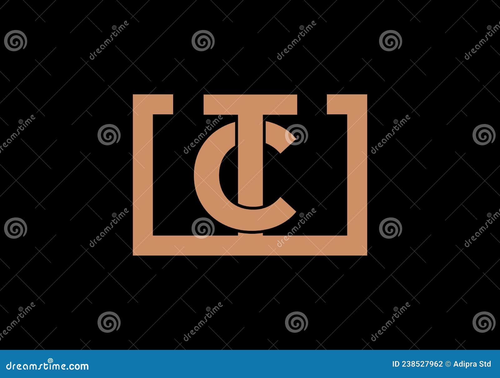 Modern Simple TC Initial Letter Stock Vector - Illustration of graphic ...