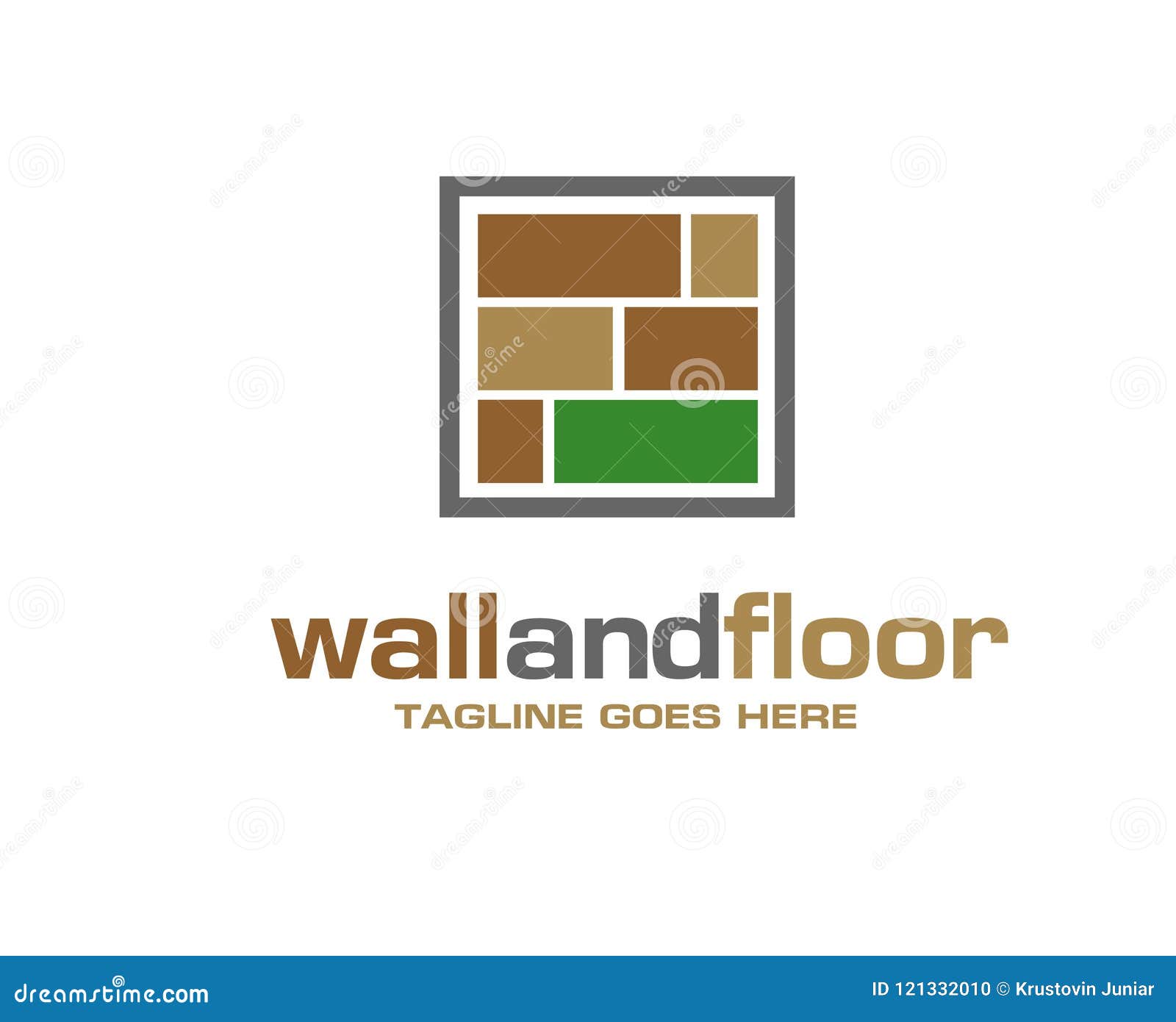 Modern and Simple Tile Wooden Flooring Logo Stock Vector - Illustration ...