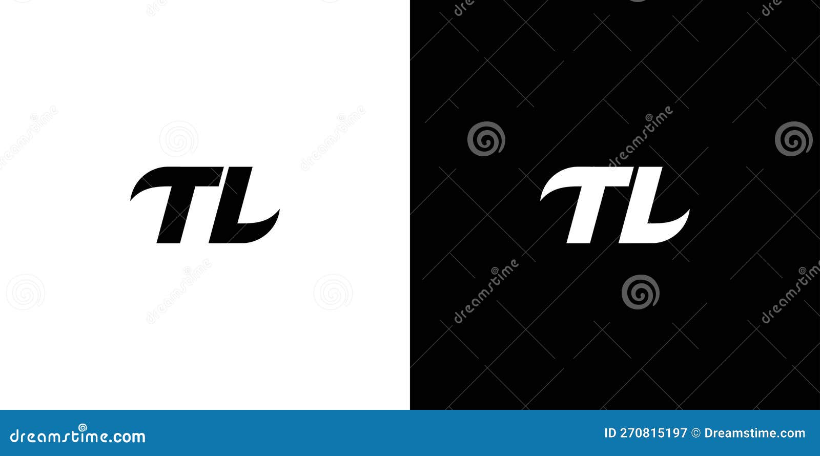 Simple TL Letter Initials Logo Design Stock Vector - Illustration of ...