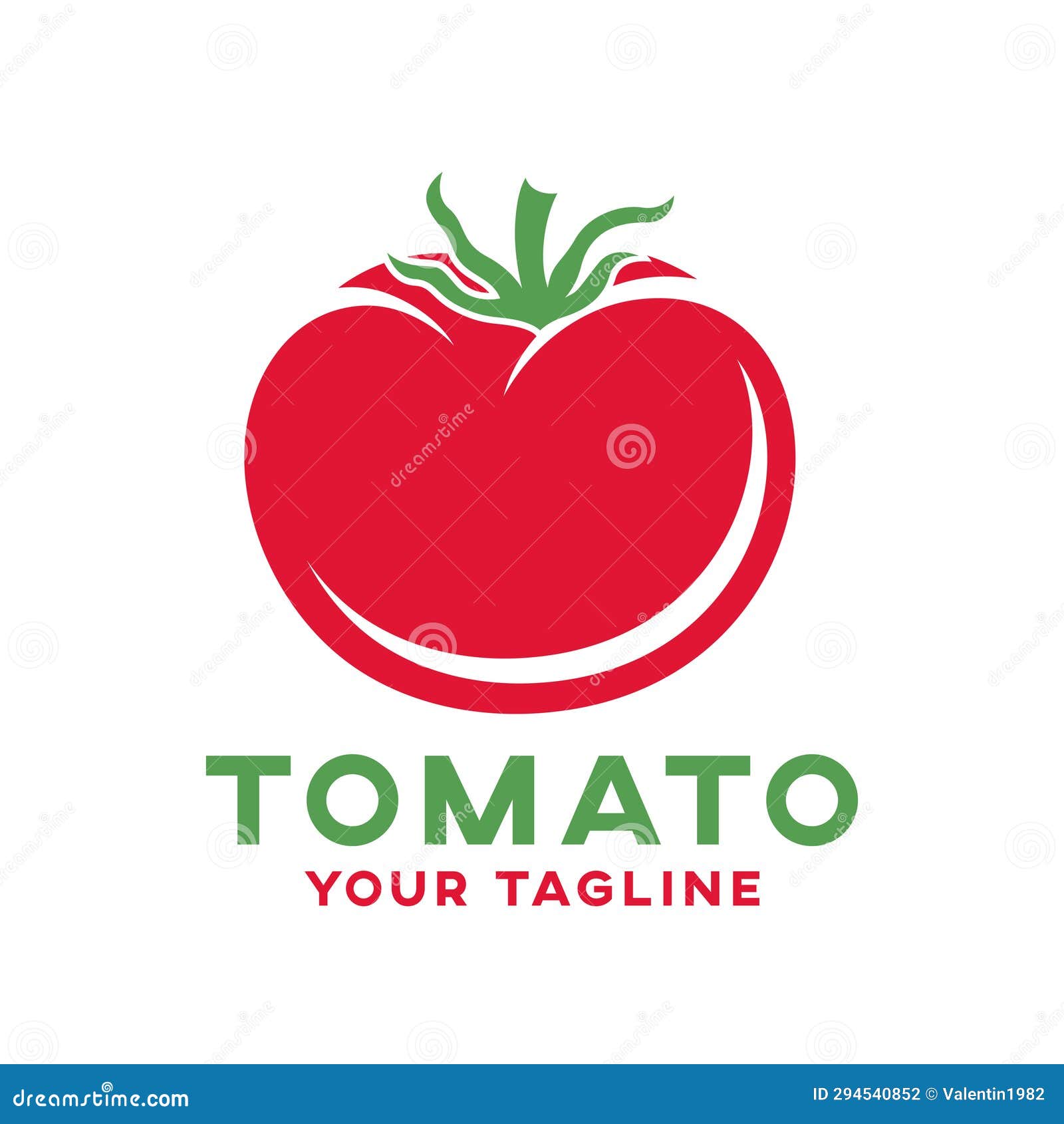 Modern simple tomato logo stock illustration. Illustration of natural ...
