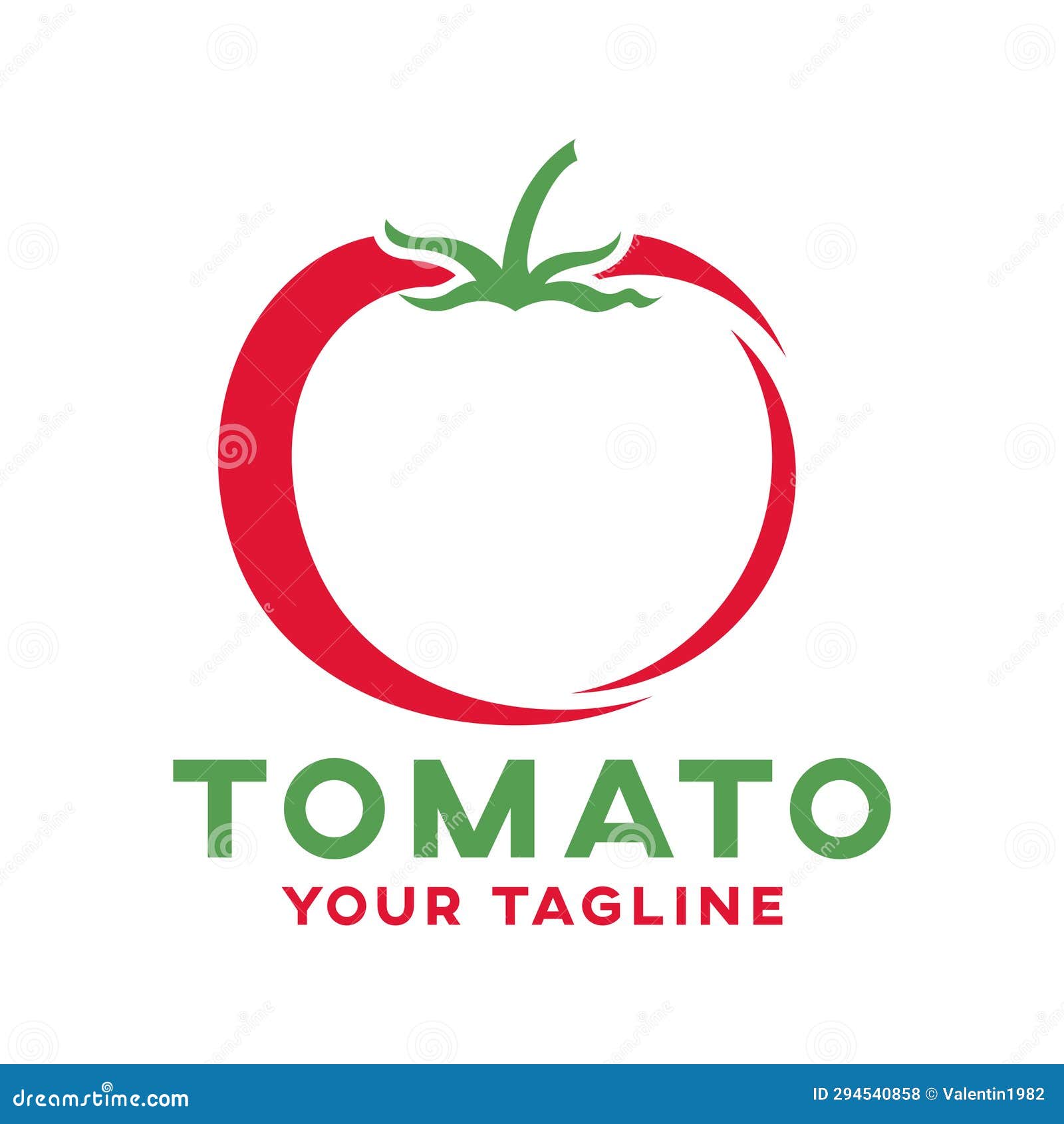 Modern simple tomato logo stock vector. Illustration of simple - 294540858