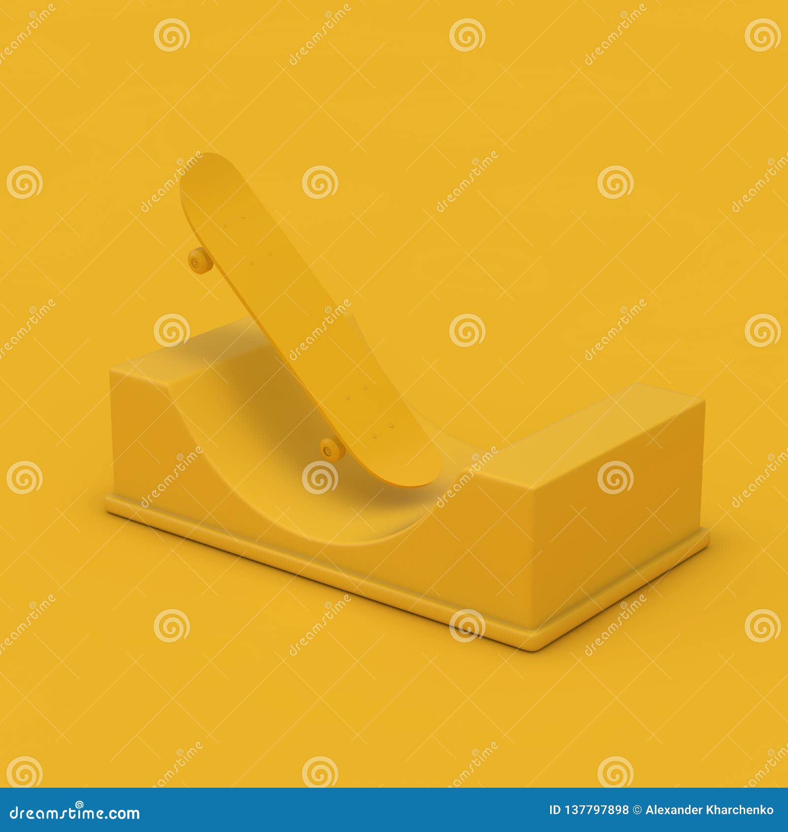 Skateboarder In Halfpipe Ramp Cartoon Vector | CartoonDealer.com #1280891