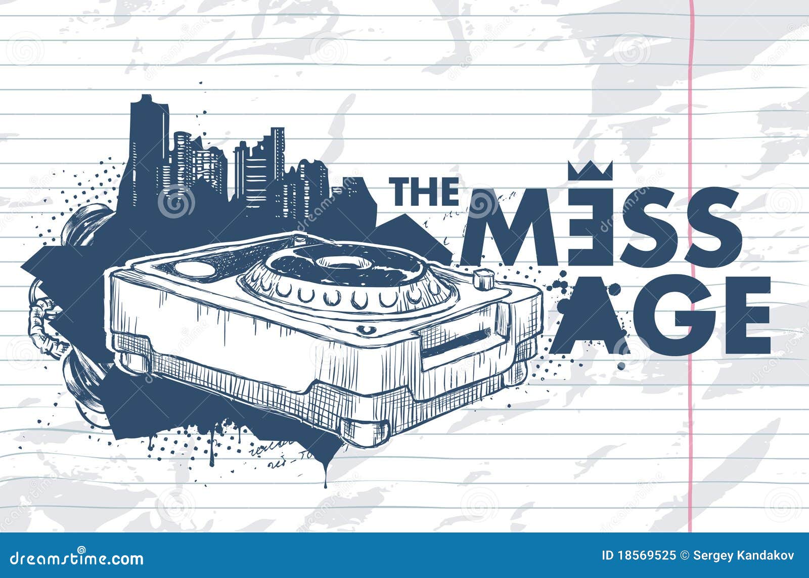 Modern Sketchy Style Banner Stock Vector - Illustration of party ...