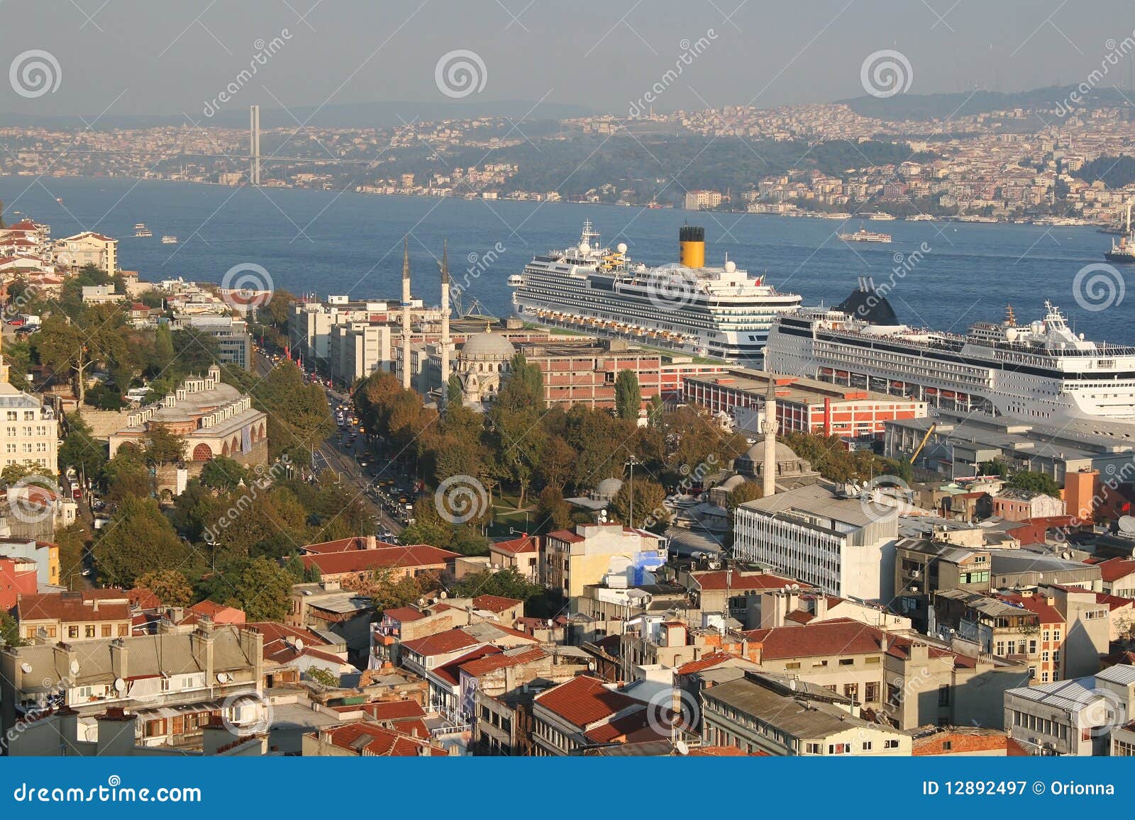 The Modern Skyline of Istanbul Stock Image - Image of building, middle ...