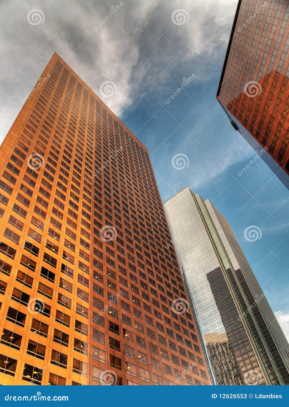 Modern skyscapers stock image. Image of high, angeles - 12626553