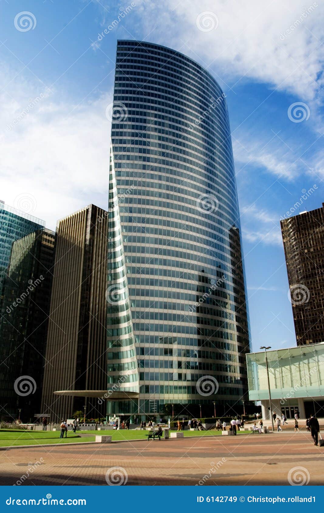 Modern skyscraper stock image. Image of advertising, metal - 6142749