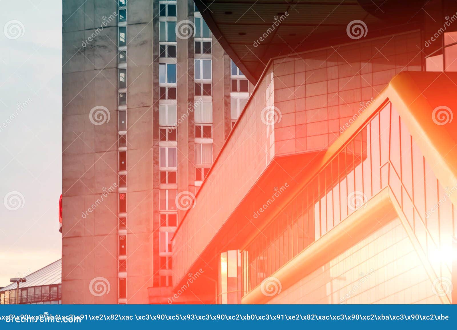 Modern Skyscraper on a Background of Blue Sky Stock Photo - Image of ...