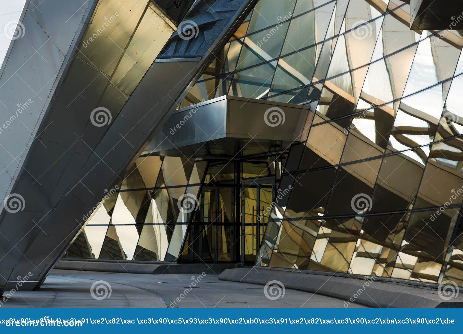 Modern Skyscraper on a Background of Blue Sky Stock Photo - Image of ...