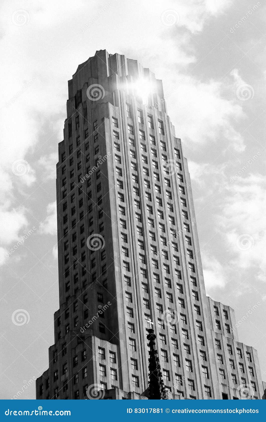 Modern Skyscraper In Black And White Picture. Image: 83017881