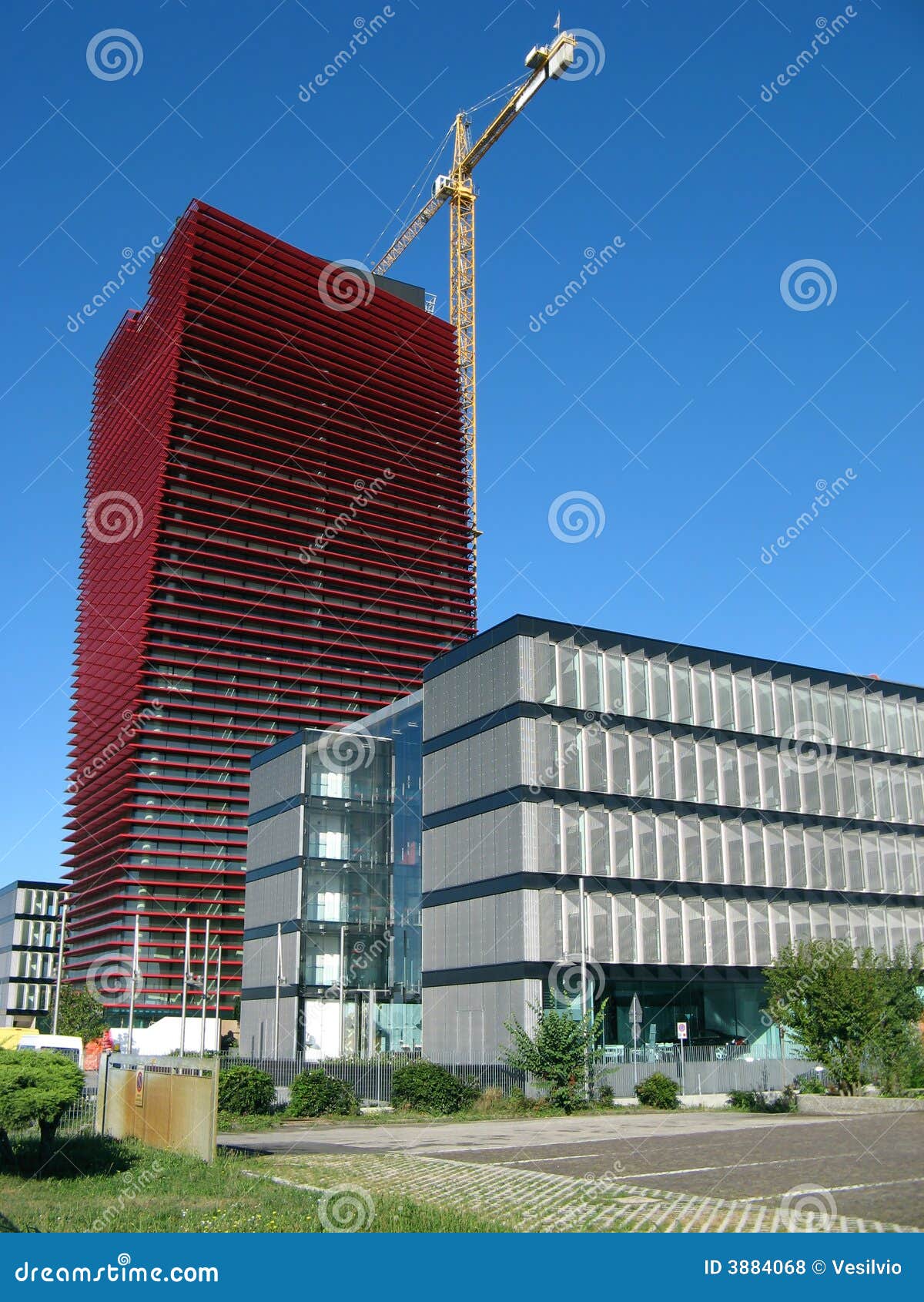 Modern Skyscraper building stock photo. Image of industrial - 3884068