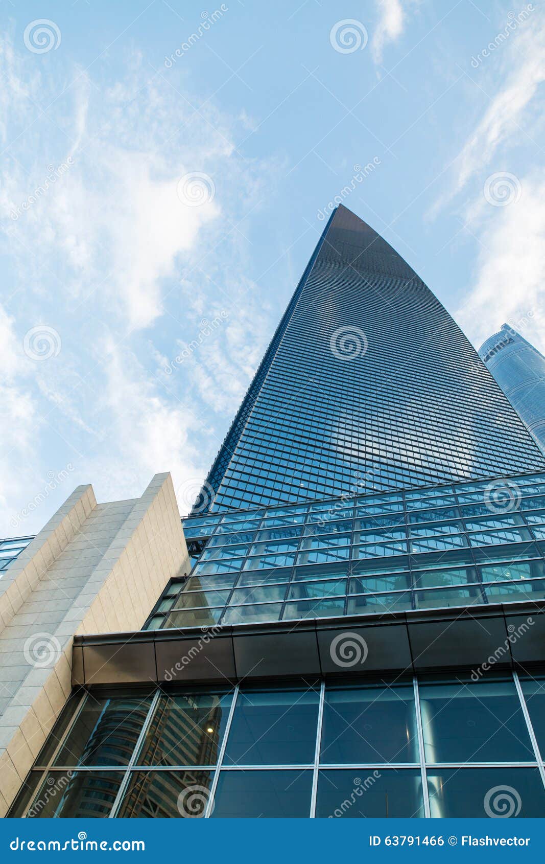 Modern Skyscraper Business Office, Corporate Building Abstract. Stock ...