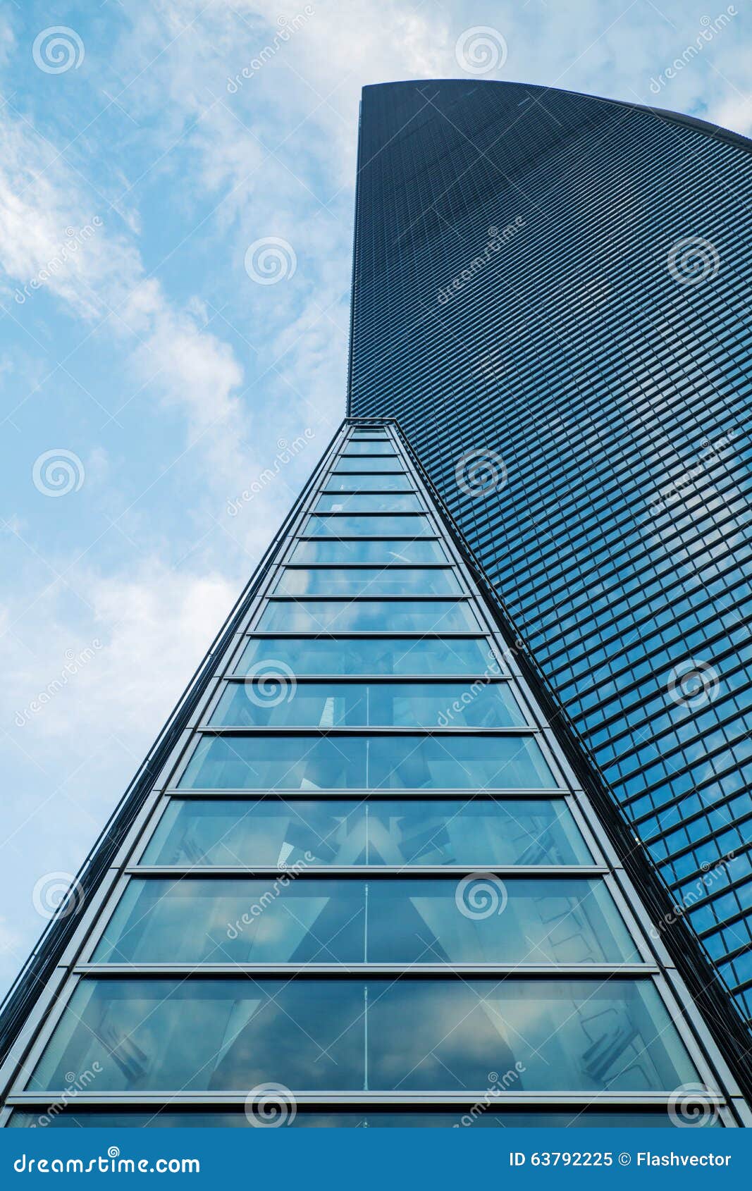 Modern Skyscraper Business Office, Corporate Building Abstract. Stock ...