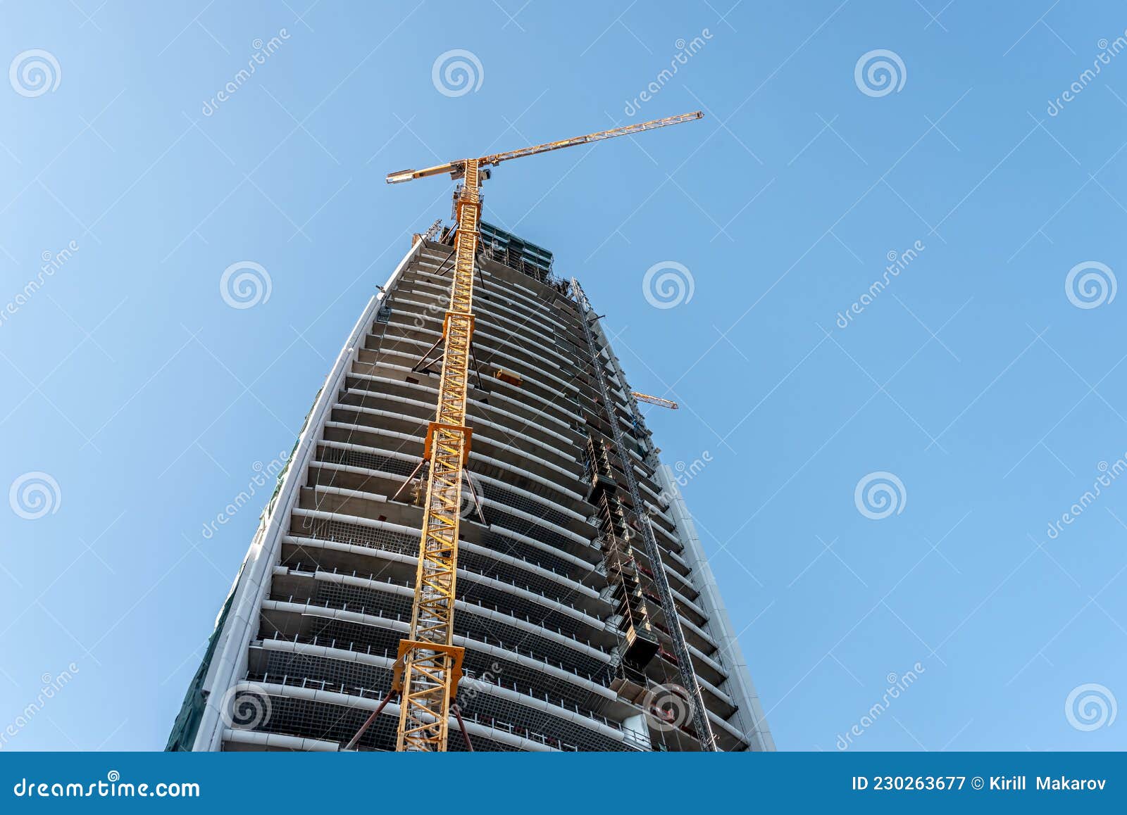 Modern Skyscraper Construction Site in Limassol, Cyprus Stock Image ...