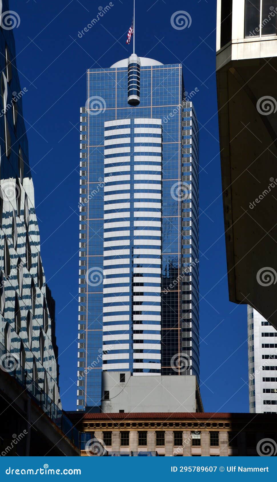 Modern Skyscraper in Downtown Seattle, Washington Stock Image - Image ...