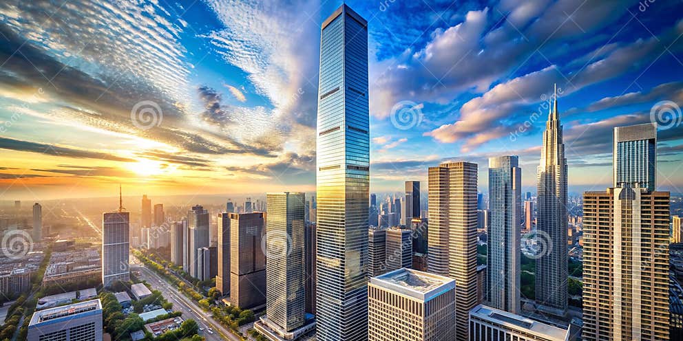 Modern Skyscraper Emphasizing Scale and Vastness for a Breathtaking ...