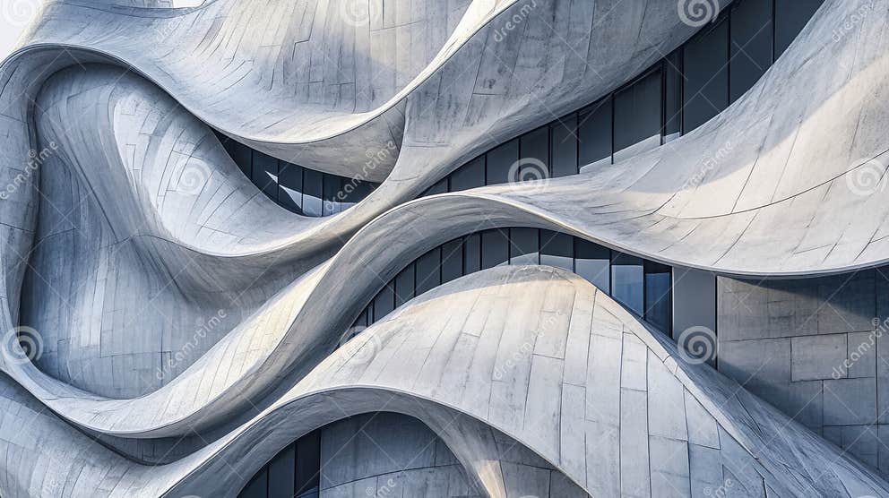Modern Skyscraper Facade Showcasing Advanced Architectural Design Stock ...