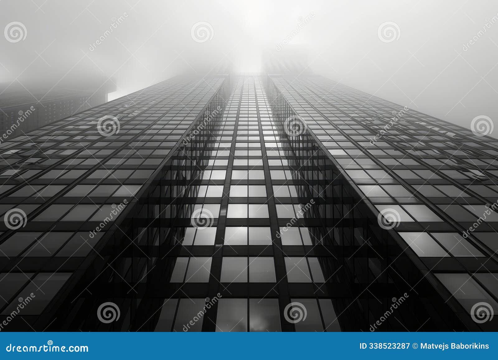 Modern Skyscraper Facade In Urban Metropolis A Perspective On Downtown ...