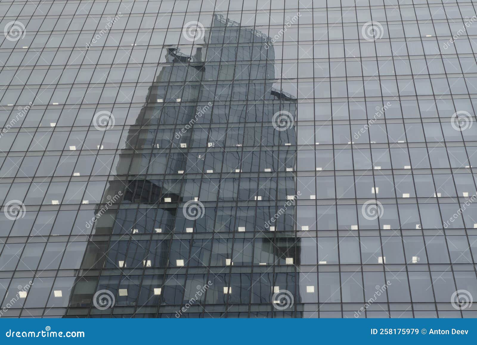 Modern Skyscraper with Glass Windows. Full Frame. Texture of ...