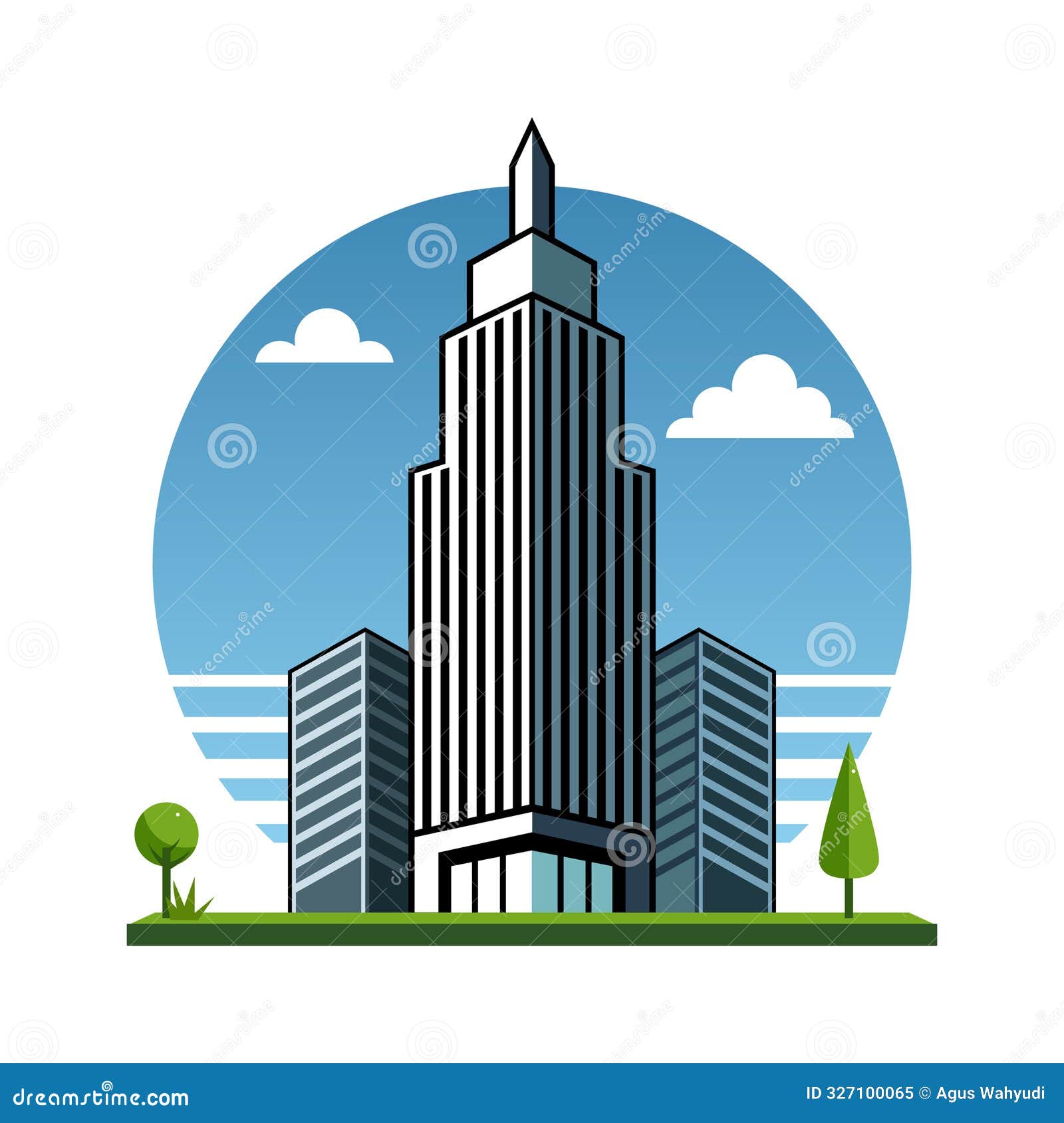 Modern Skyscraper Cartoon Vector Illustration | CartoonDealer.com ...