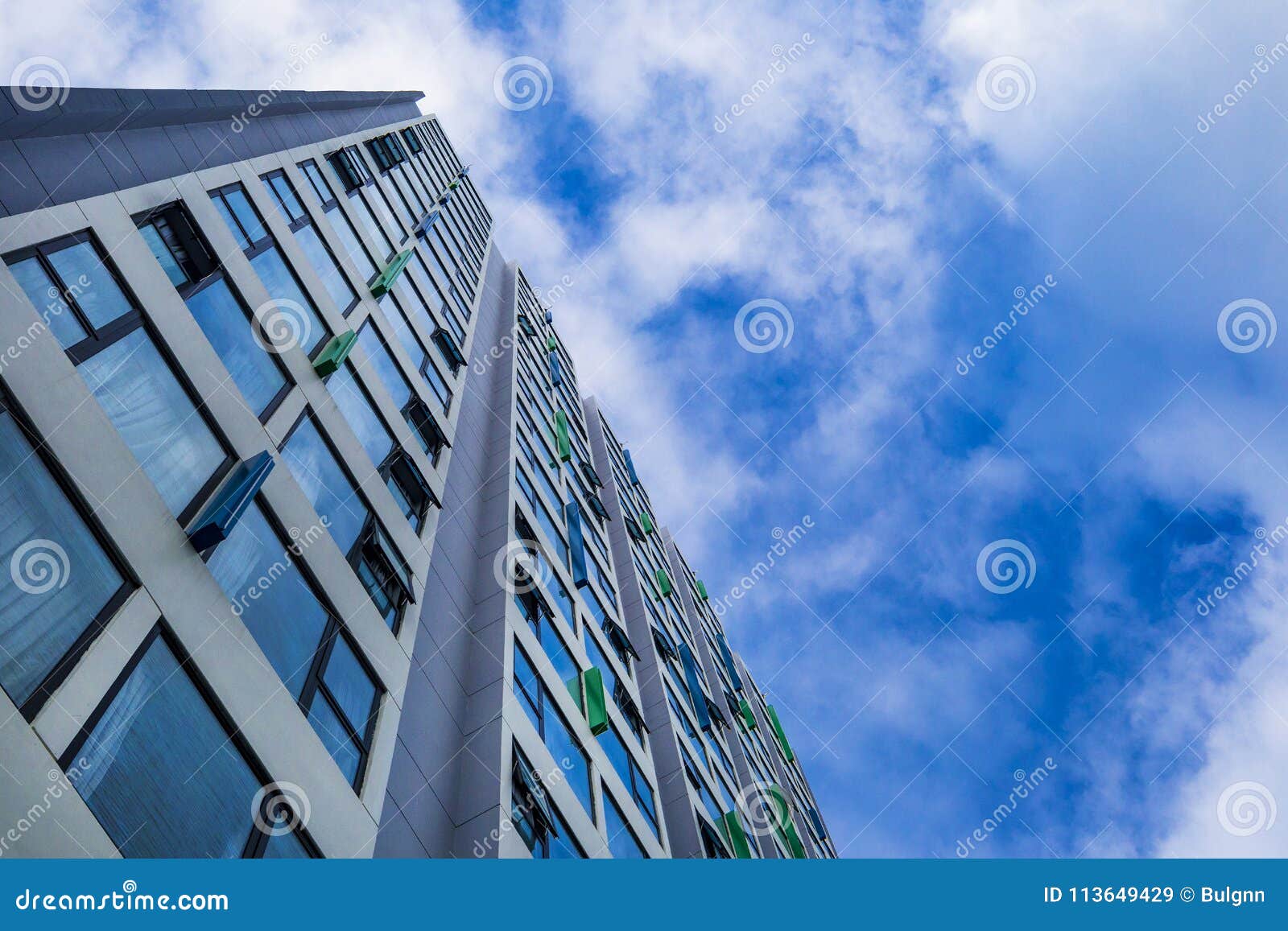 Modern skyscraper stock image. Image of modern, district - 113649429