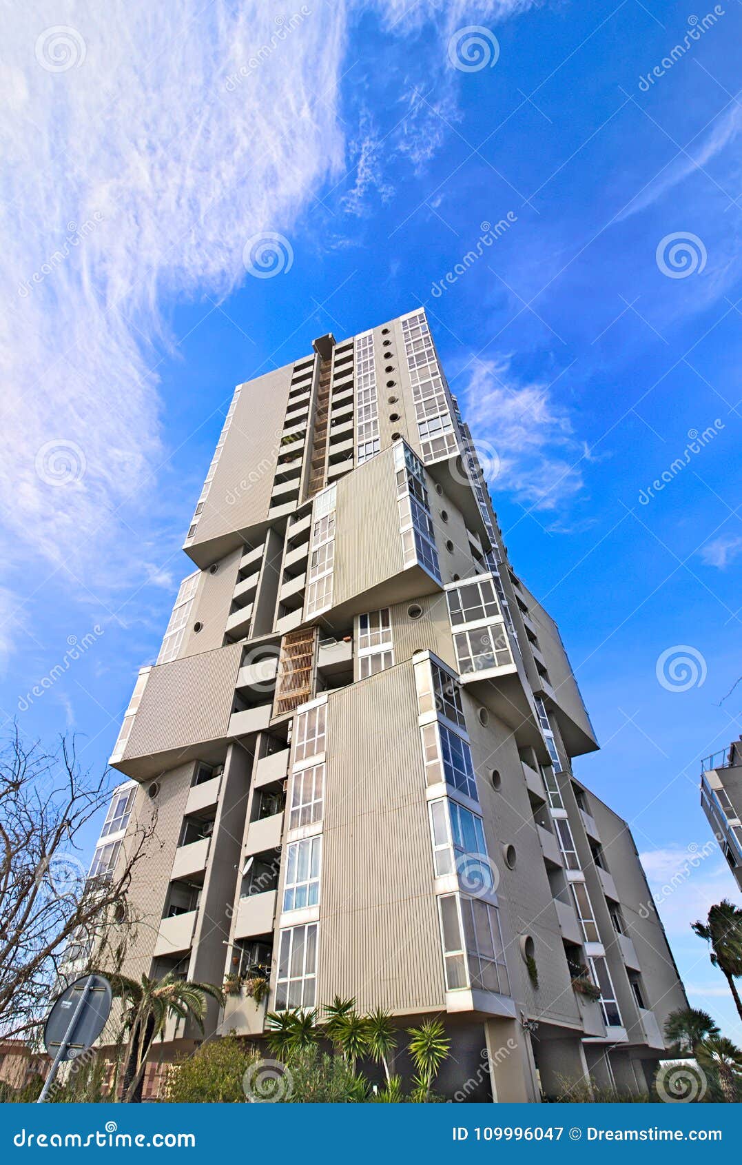 Modern Skyscraper in the Shape of a `rubik`s Cube` Stock Image - Image ...