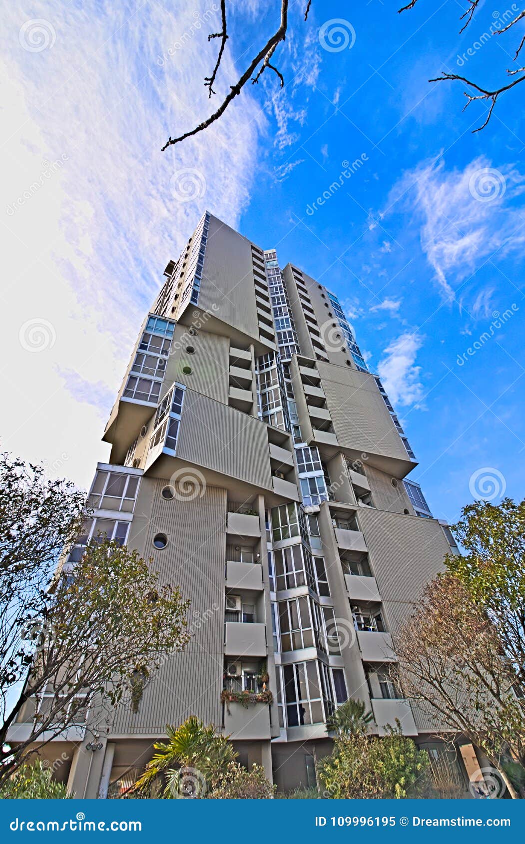 Modern Skyscraper in the Shape of a `rubik`s Cube` Stock Image - Image ...