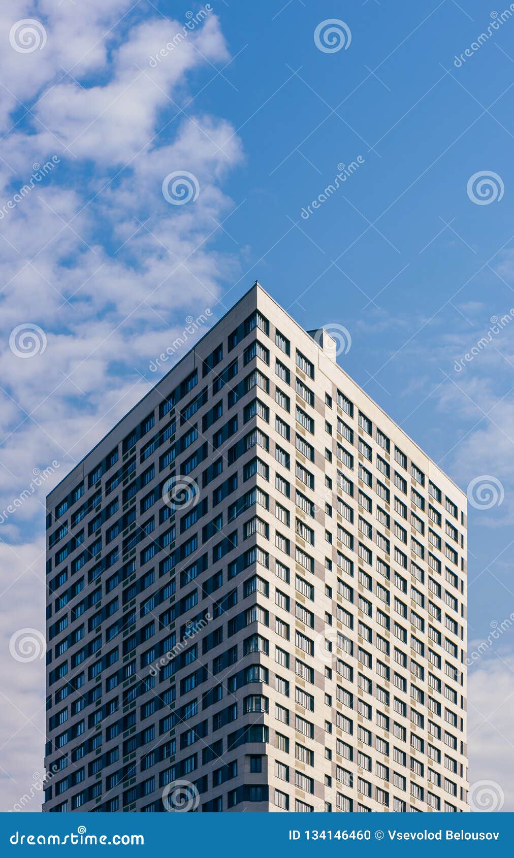 Modern Skyscraper on the Sky Background Stock Photo - Image of ...