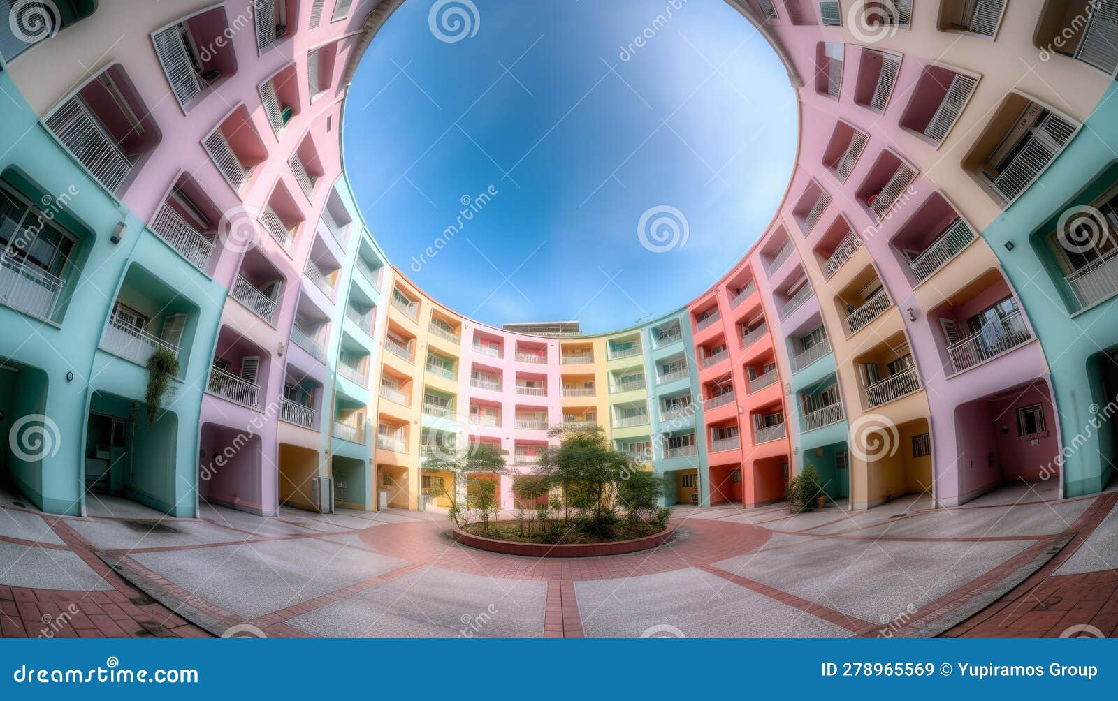 The Modern Skyscraper Vibrant Colors Illuminate the City History ...