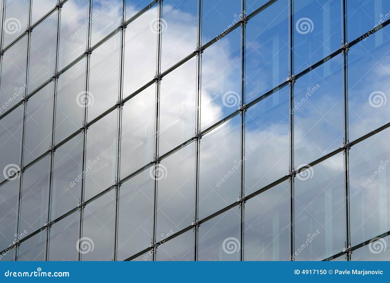 Modern Skyscraper Window Reflections Stock Photo - Image of business ...