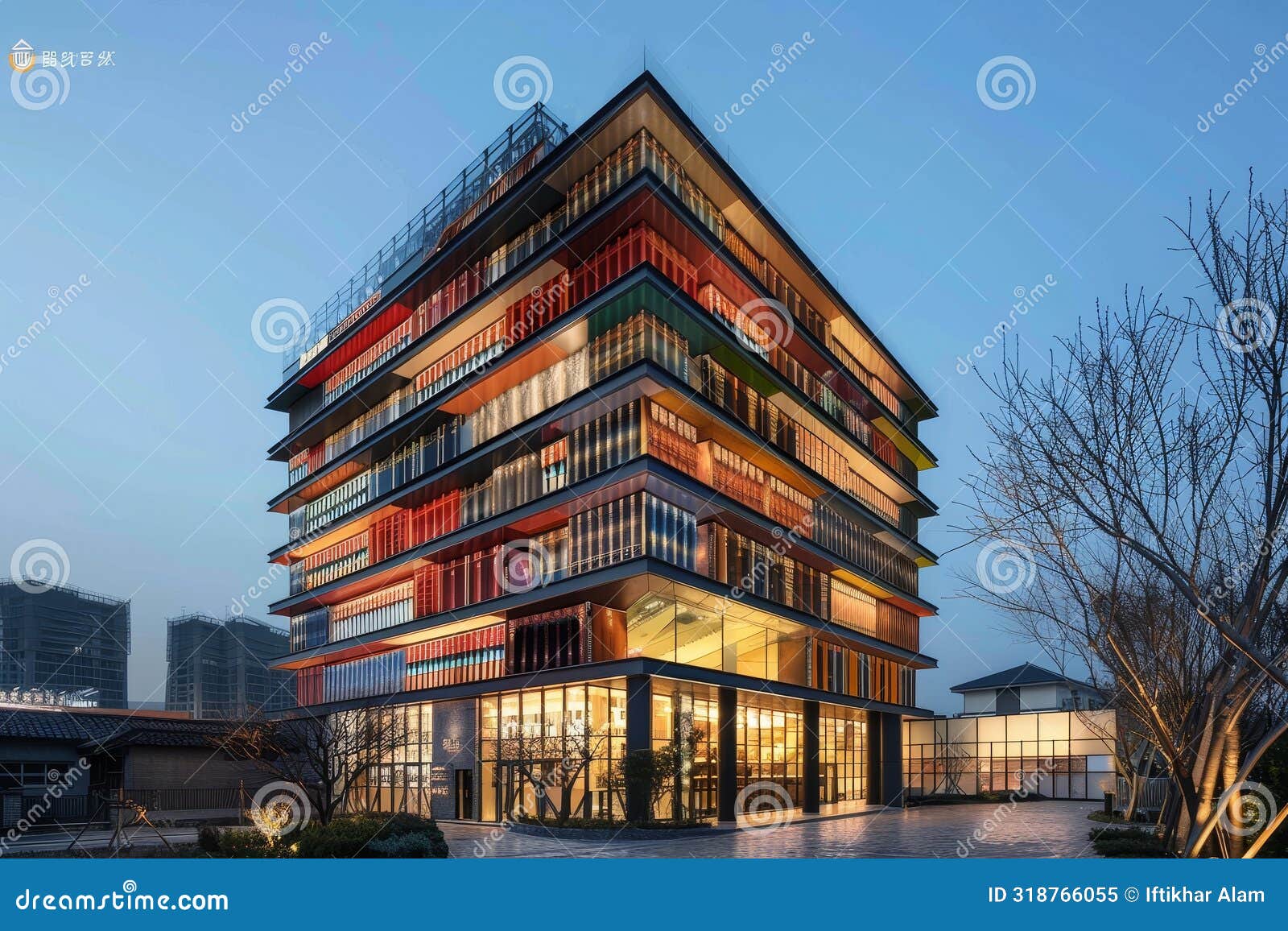 A Building Designed To Mimic Natural Structures Royalty-Free Stock ...