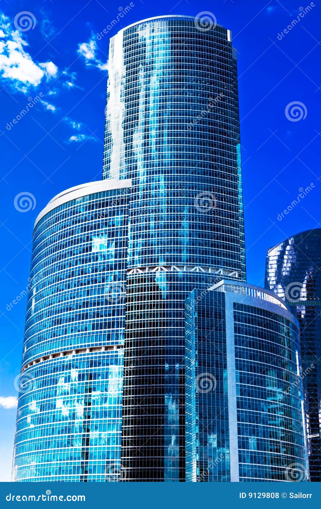 Modern Skyscrapers stock photo. Image of large, high, perspective - 9129808