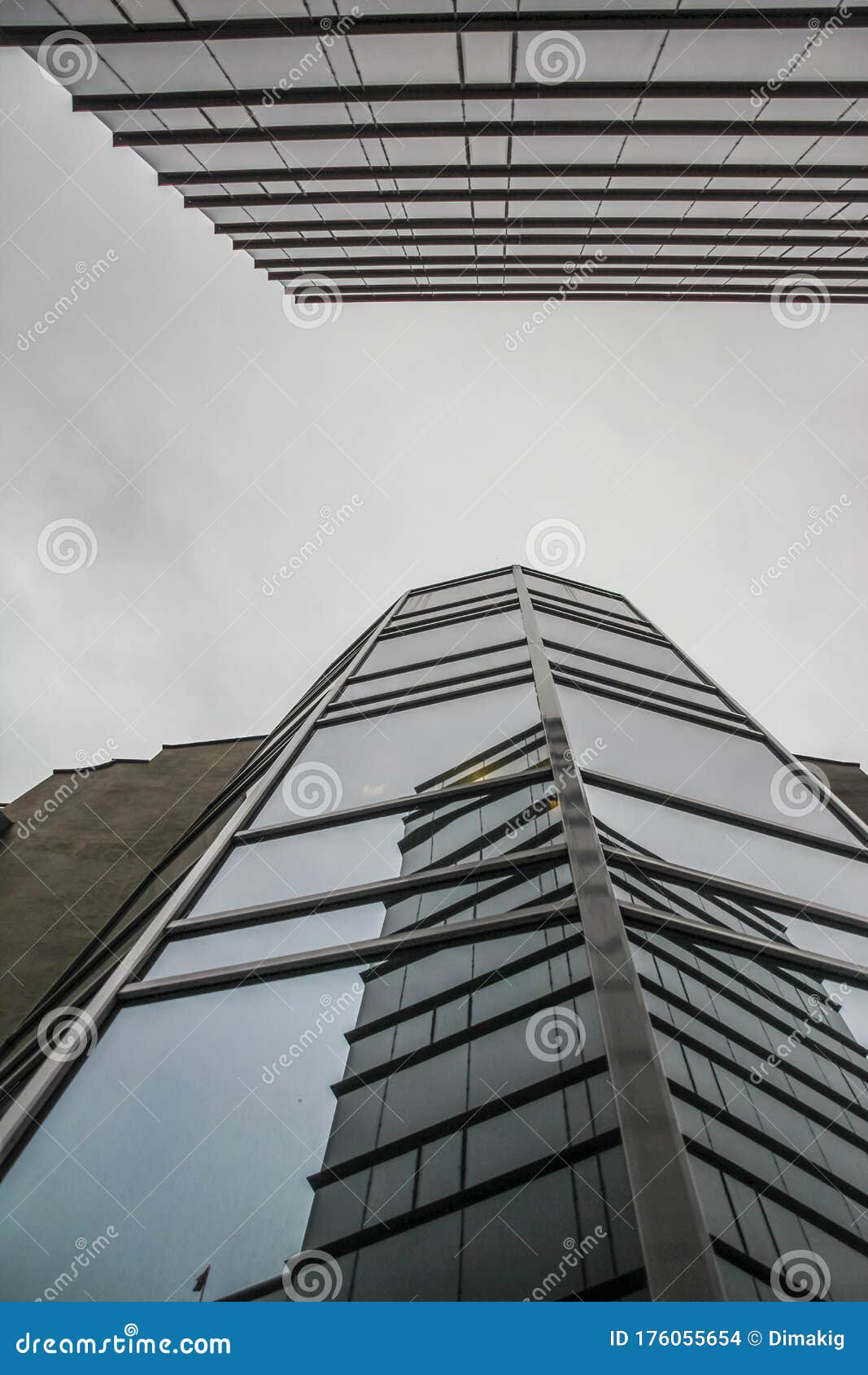 Modern Skyscrapers, Views from Below. Stock Photo - Image of background ...