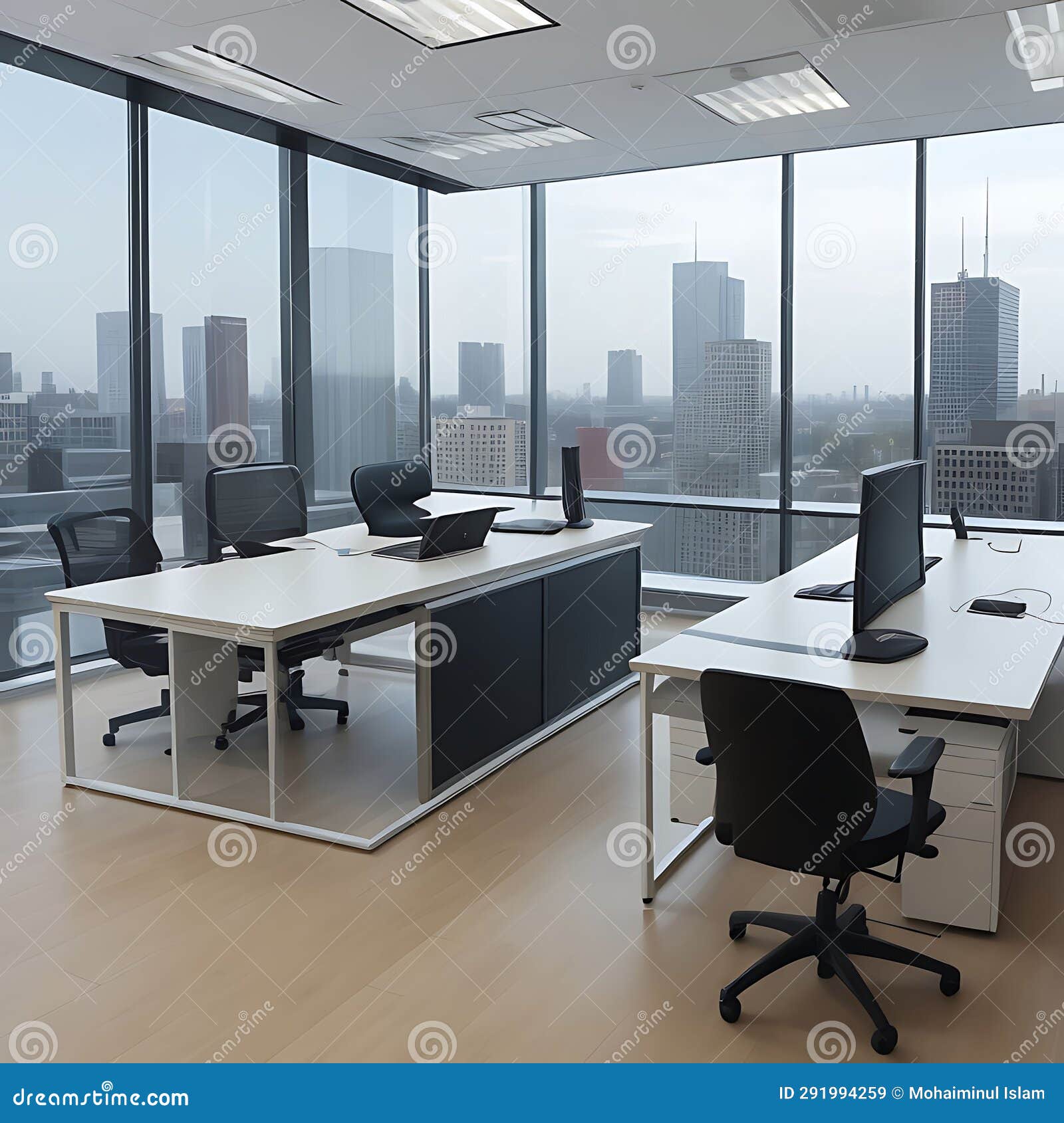Modern and Sleek Office Space Perfect for a Professional Setting ...