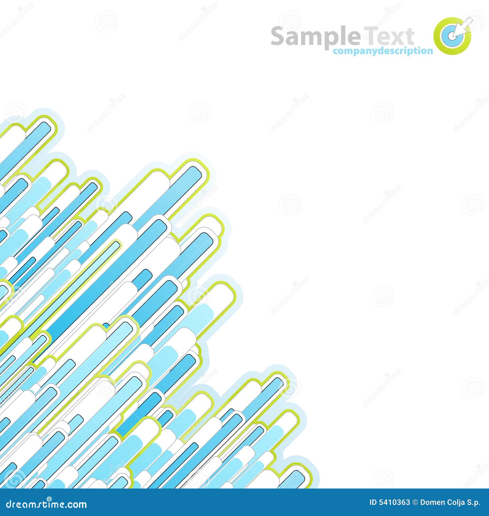 Modern Slick Blue and Green Business Background Stock Vector ...