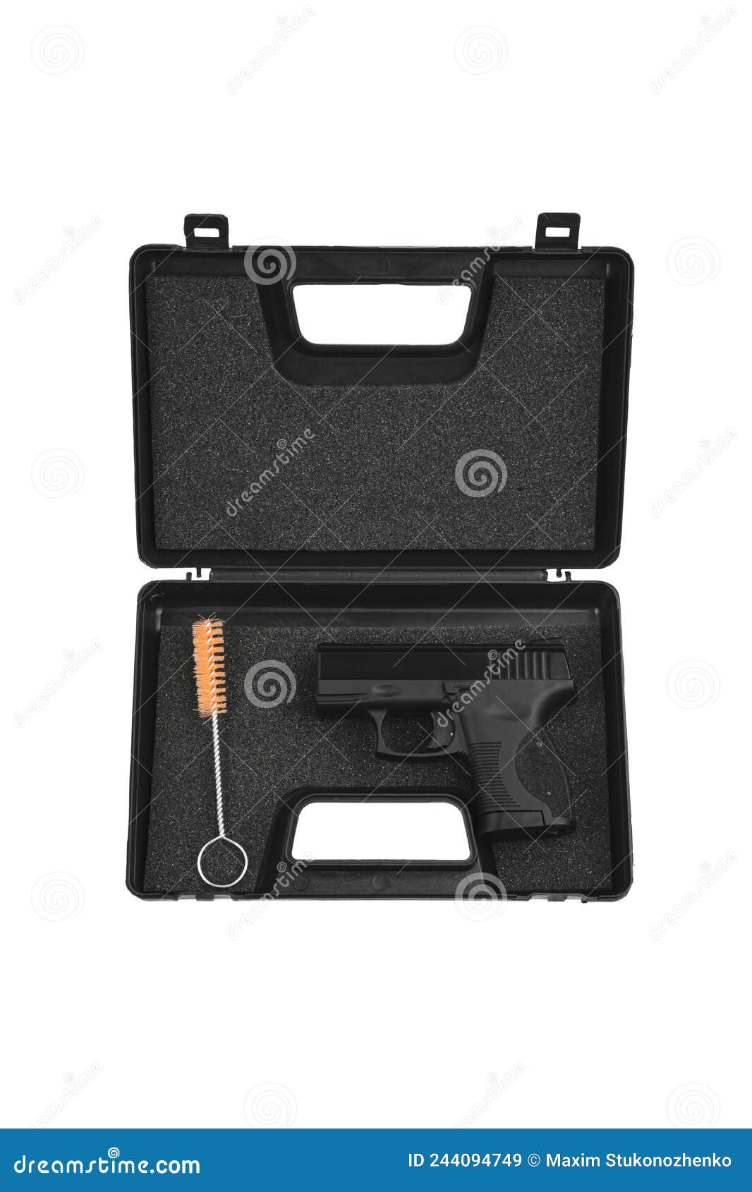Modern Small Semi-automatic Pistol. a Short-barreled Weapon for Self ...