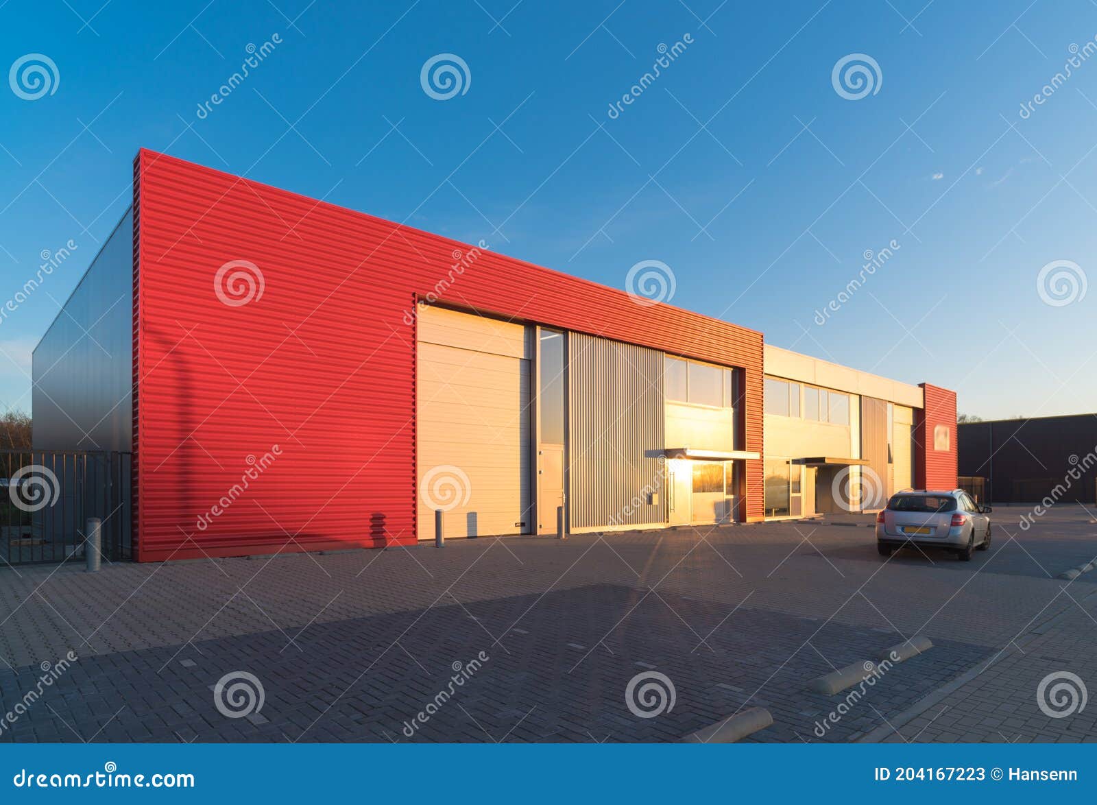 Modern small warehouse stock image. Image of office - 204167223