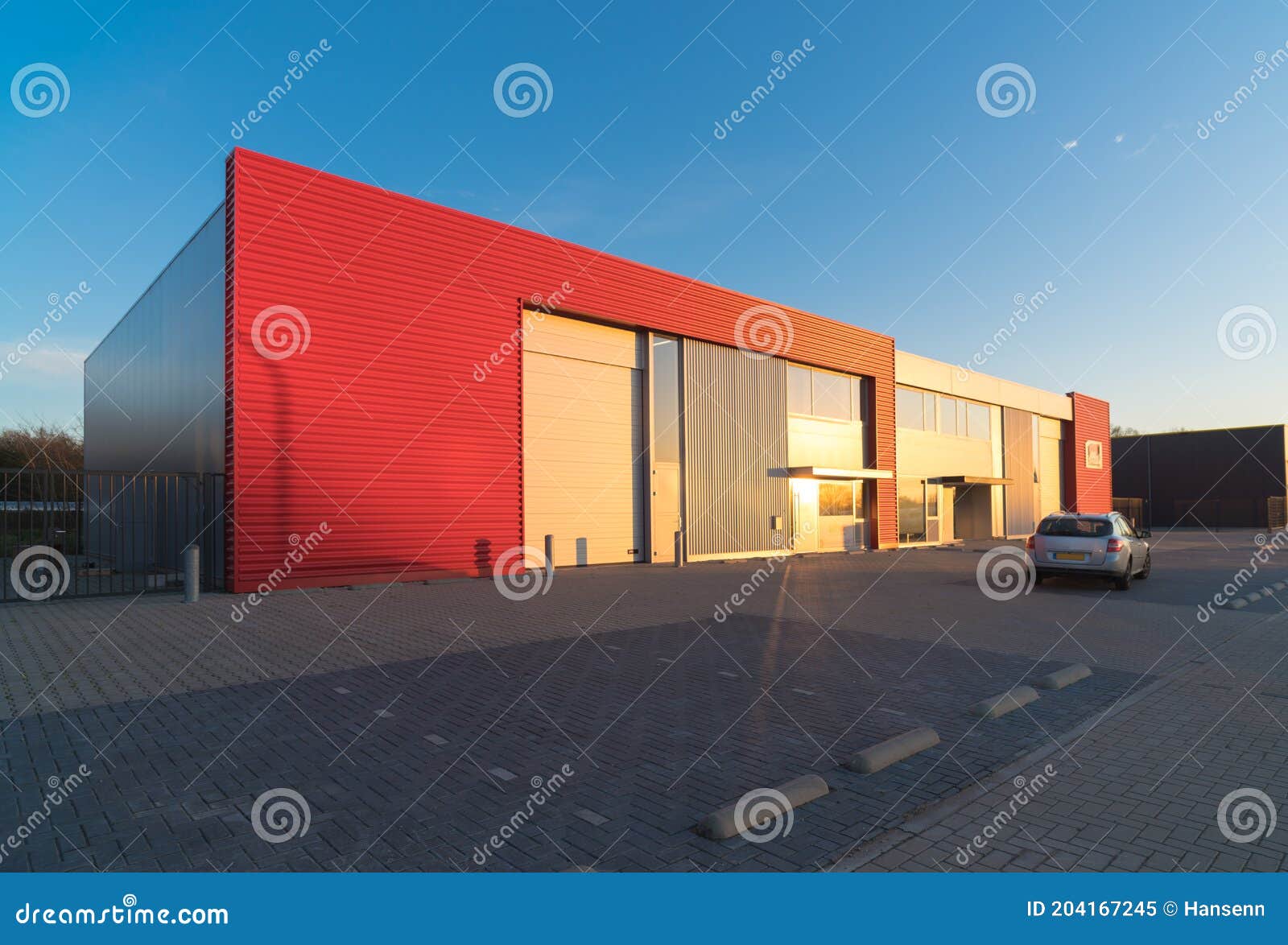 Modern small warehouse stock image. Image of warehouse - 204167245