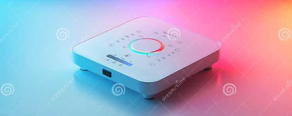 Modern Smart Home Device Controller with Minimalistic Design on Clean ...