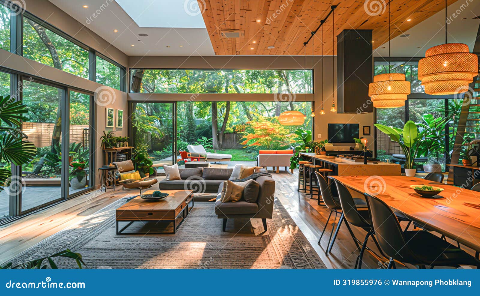 Modern Smart House with Advanced Home Automation Technology Stock ...