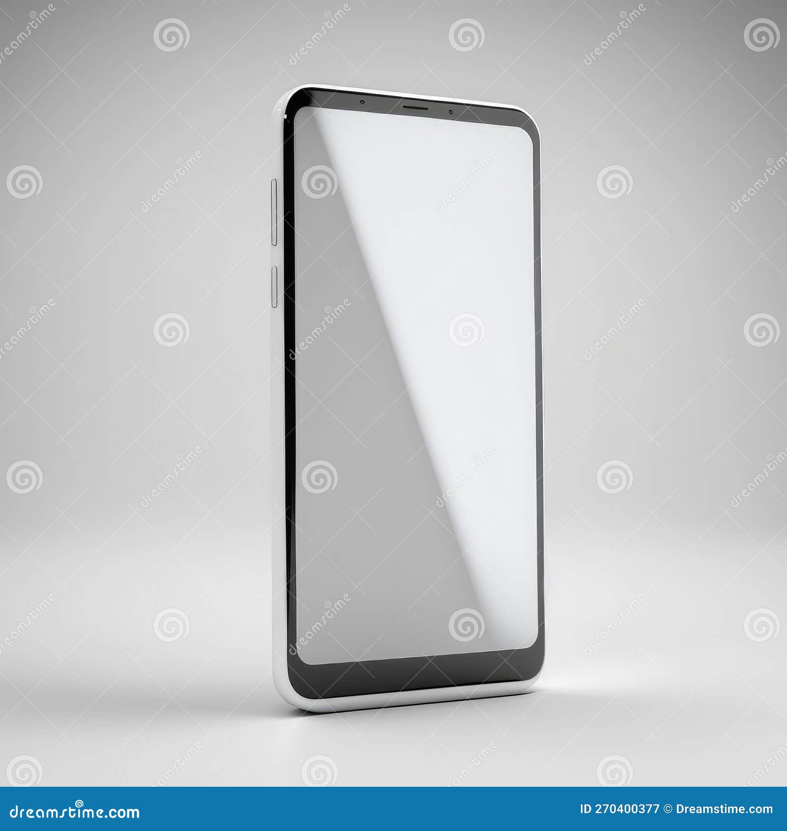 Modern Smart Phone Front View . Isolated Object Stock Illustration ...