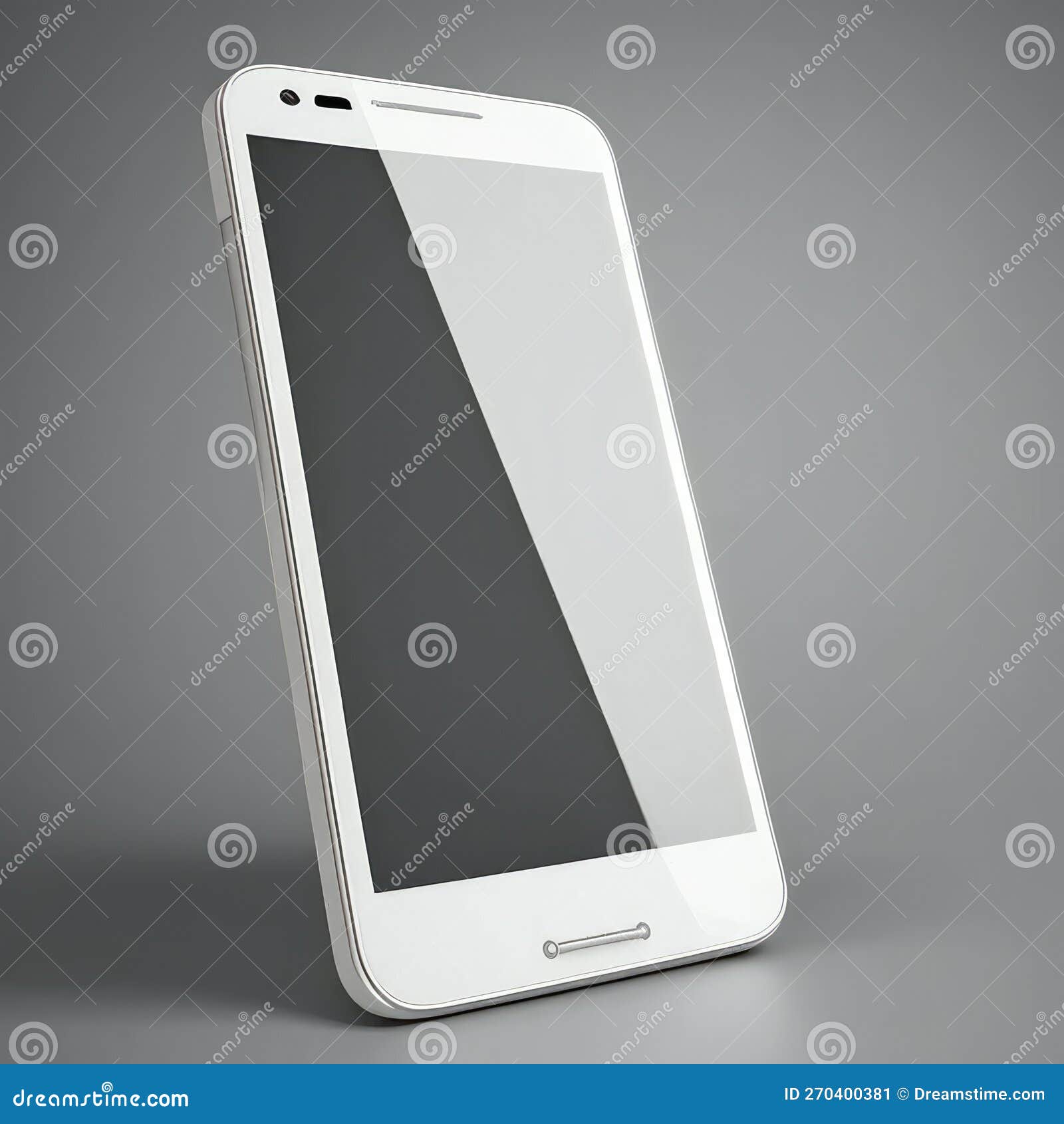 Modern Smart Phone Front View . Isolated Object Stock Illustration ...