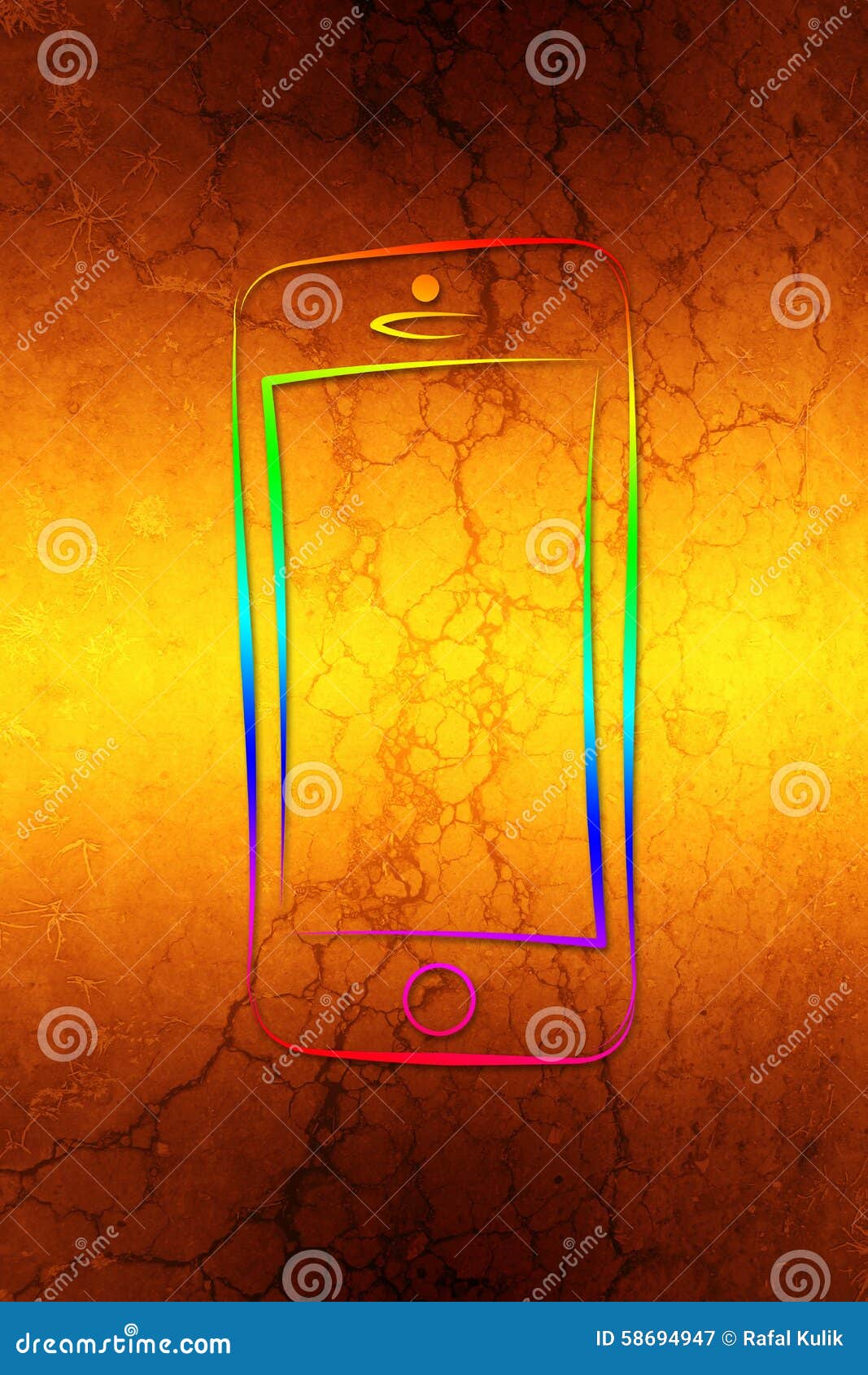 Modern Smart Phone Isolation Art Design Stock Illustration ...