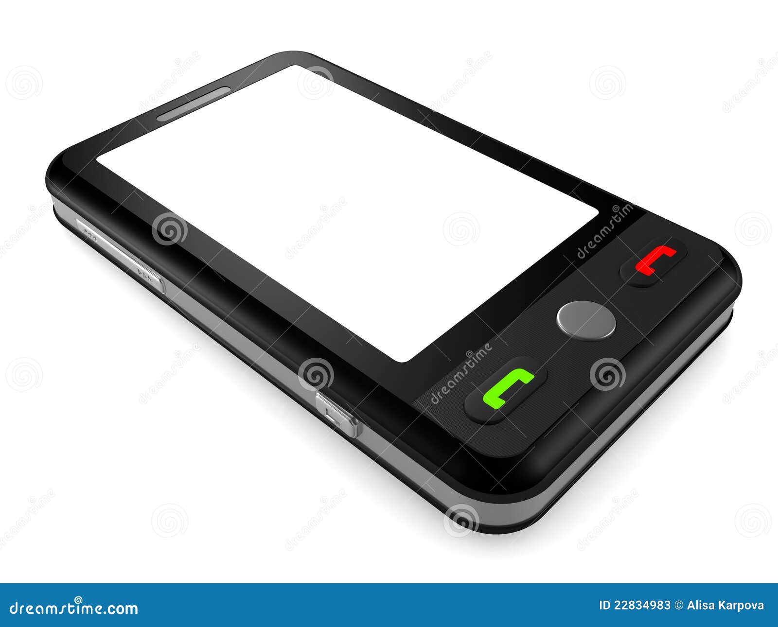 Modern Smart Phone for Mobile Communication Stock Illustration ...