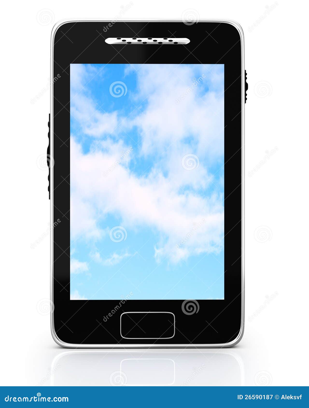 Modern smartphone stock illustration. Illustration of telephone - 26590187