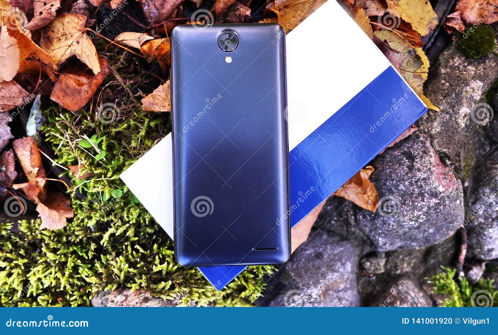 Modern Smartphone Based on the Android Operating System. Stock Photo ...