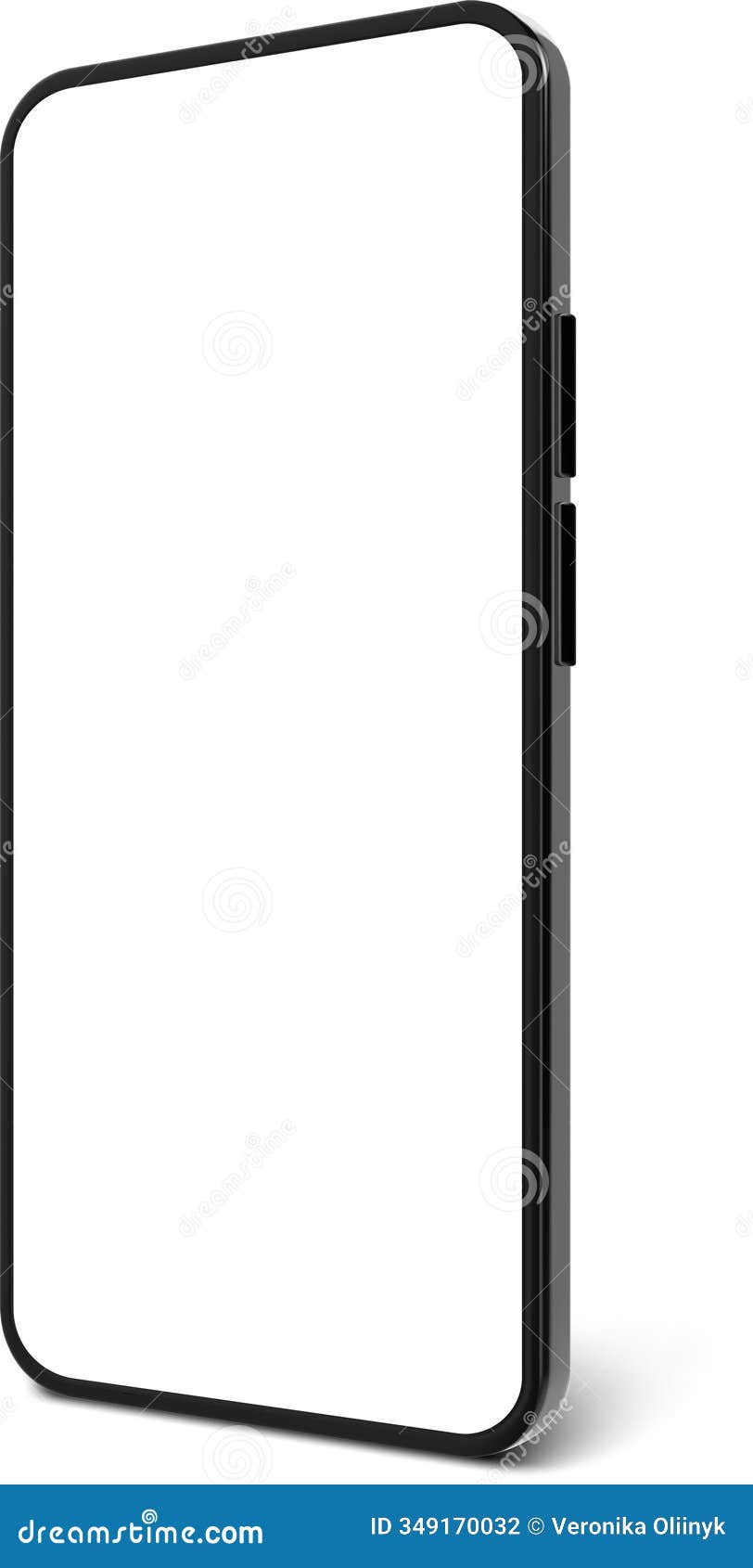 Modern Smartphone with Blank White Screen is Showing Potential for ...