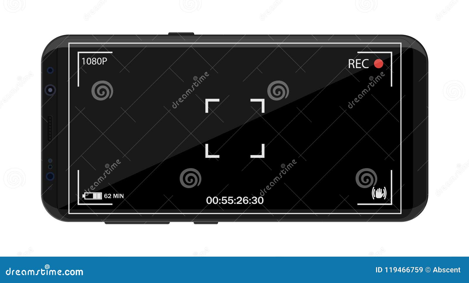 Modern Smartphone with Camera Application. Stock Vector - Illustration ... Modern Smartphone with Camera Application. Stock Vector - Illustration ...