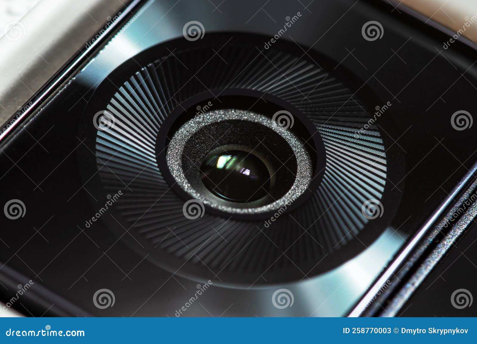 Modern Smartphone Camera Lens, Macro View. Close Up Stock Image - Image ...
