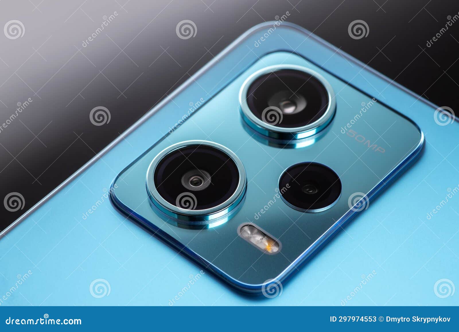 Modern Smartphone Camera Lens, Macro View. Close Up Stock Image - Image ...