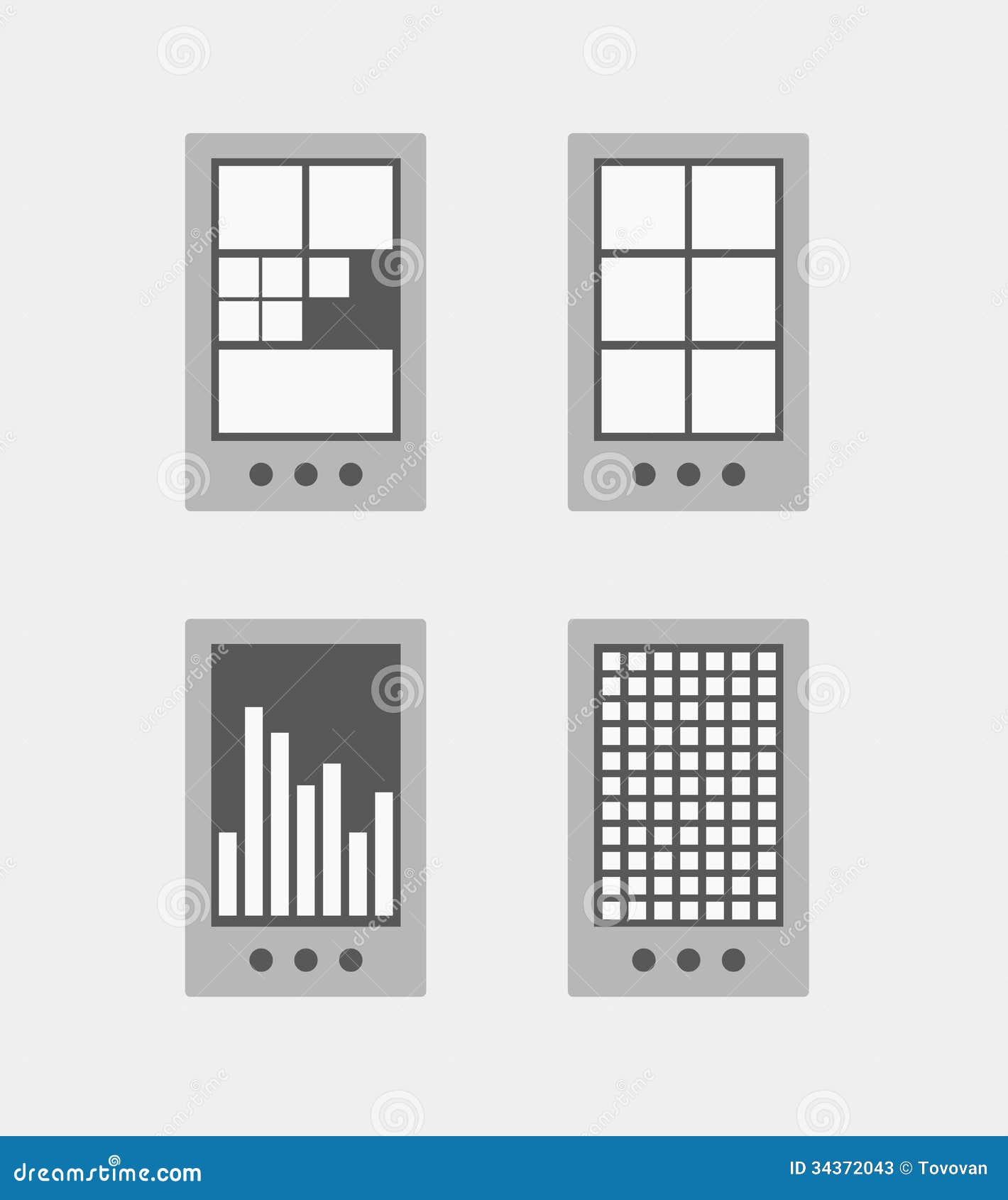 Modern Smartphone Interface Stock Vector - Illustration of modern ...